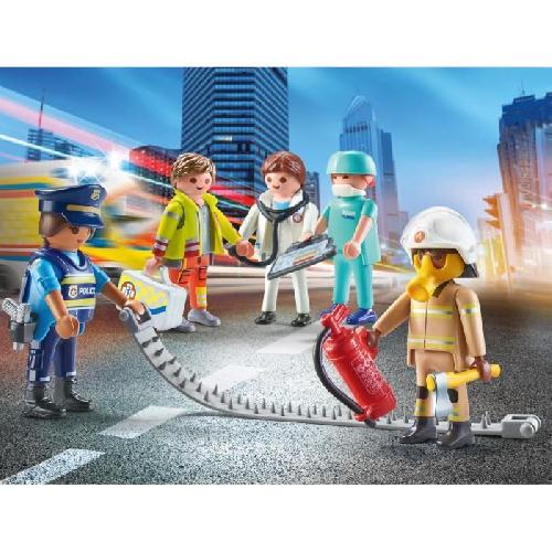 PLAYMOBIL My Figures Heros du quotidien - 71400 - Police. pompier ...